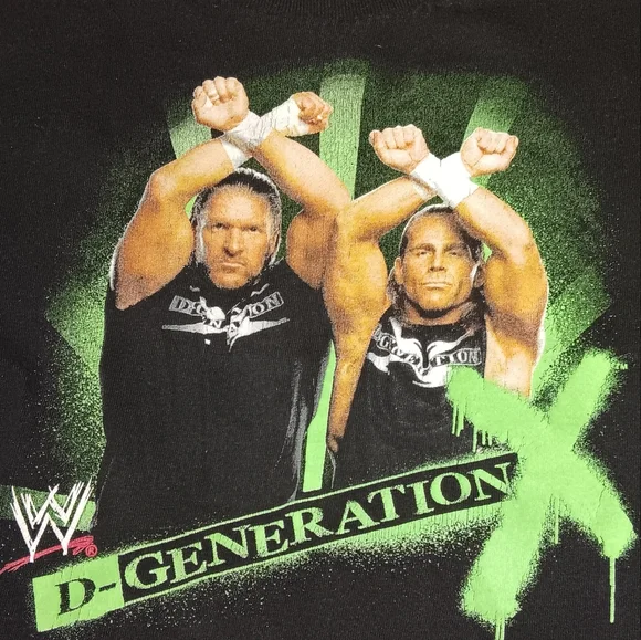 Wwe Dx Logo 2009 Vintage 2009 WWE D Generation Wrestling Kids Black
